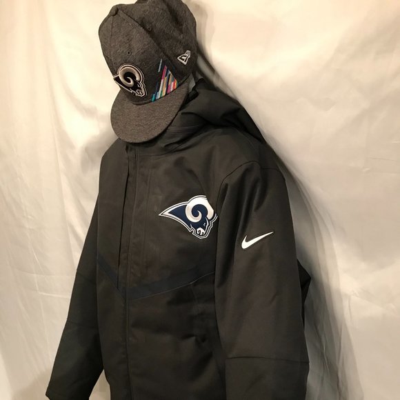 Nike | Jackets & Coats | Nike Nfl Rams Heavy Insulated Sport Rain Coat ...
